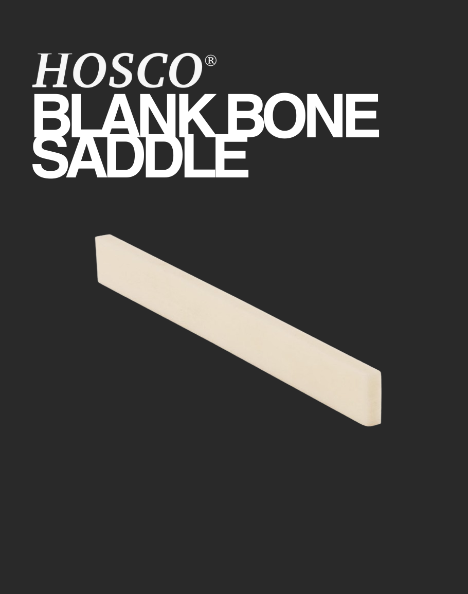 Hosco Blank Bone Saddle - H-BNK-22 – Davis Guitar