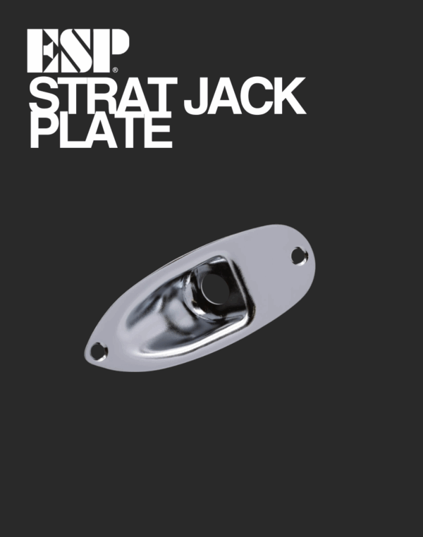 ESP Strat Jack Plate - Chrome – Davis Guitar