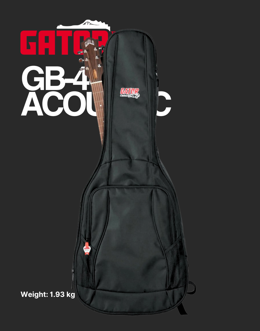 Gator Acoustic Gig Bag - GB-4G-ACO – Davis Guitar