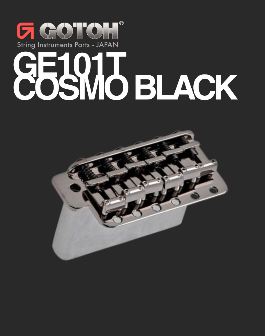 Gotoh GE101T Tremolo Bridge - Cosmo Black – Davis Guitar