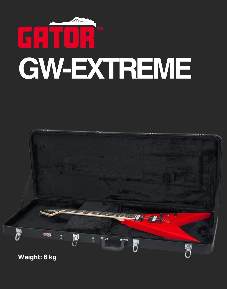 Gator Extreme Guitar Hard Case Flying V - GW-Extreme – Davis Guitar