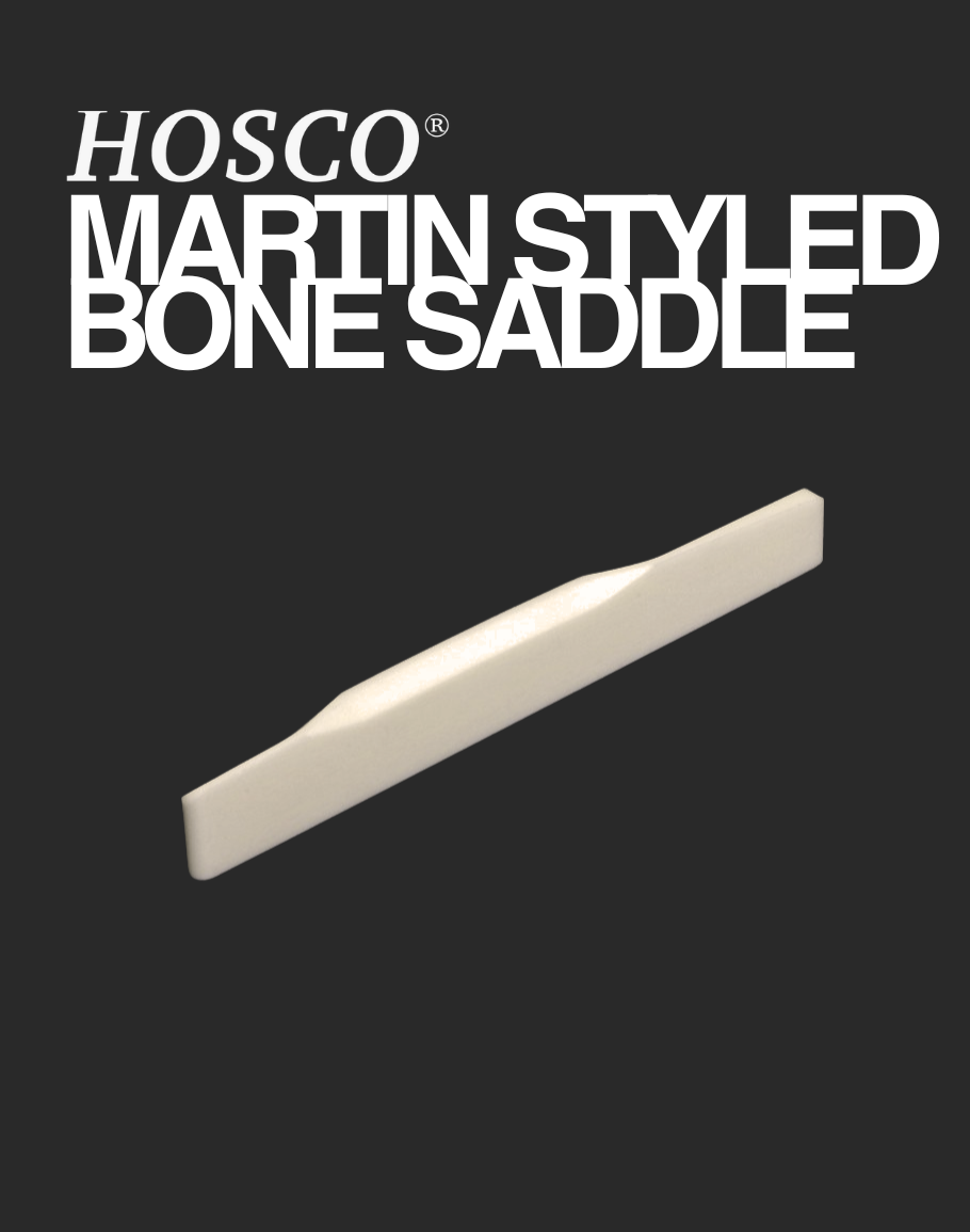 Hosco Martin Styled Bone Saddle - H-HSB-SM1 – Davis Guitar