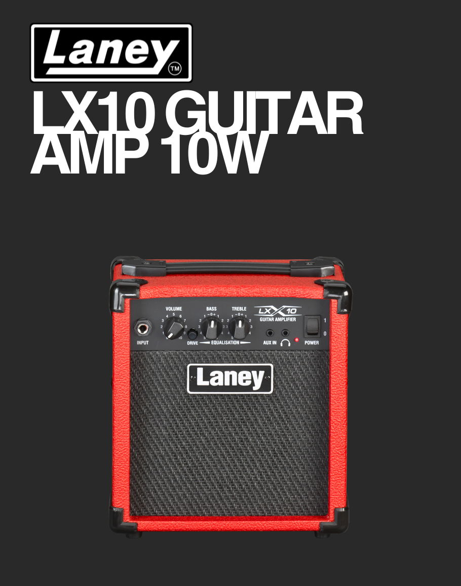 Laney Guitar Combo 10 watts - LX10-Red – Davis Guitar