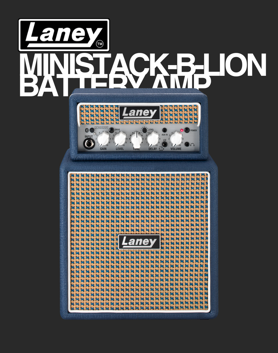 Laney Battery Powered Amp - Mini-Stack-B-Lion – Davis Guitar
