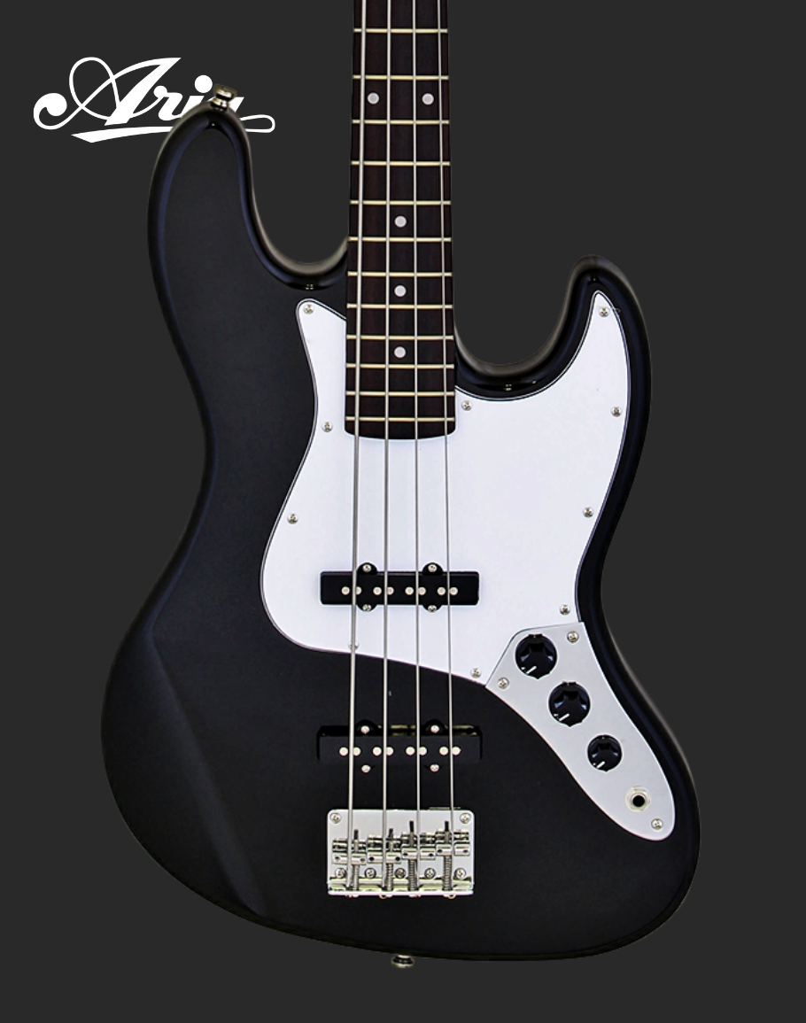 Aria 4-Strings Bass Guitar - STB-JB Jazz Black – Davis Guitar