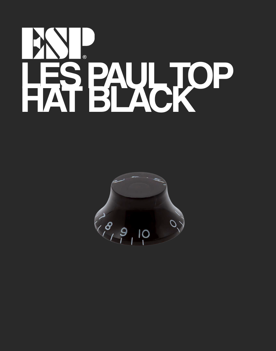 ESP Top Hat Knob - Black – Davis Guitar
